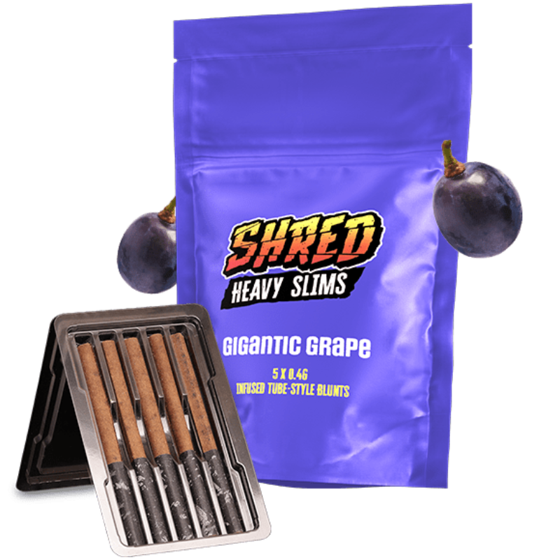 SHRED Gigantic Grape Heavy Slims Indica Infused Pre-Roll - 5 x 0.4g ...